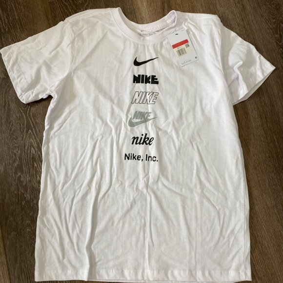 Nike | Shirts | Nike Multi Graphic Crew Neck Cotton Mens Shirt Nwt Size ...